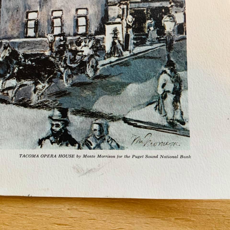 Vintage Find, Tacoma Print, Opera House – Urban Squirrel 253